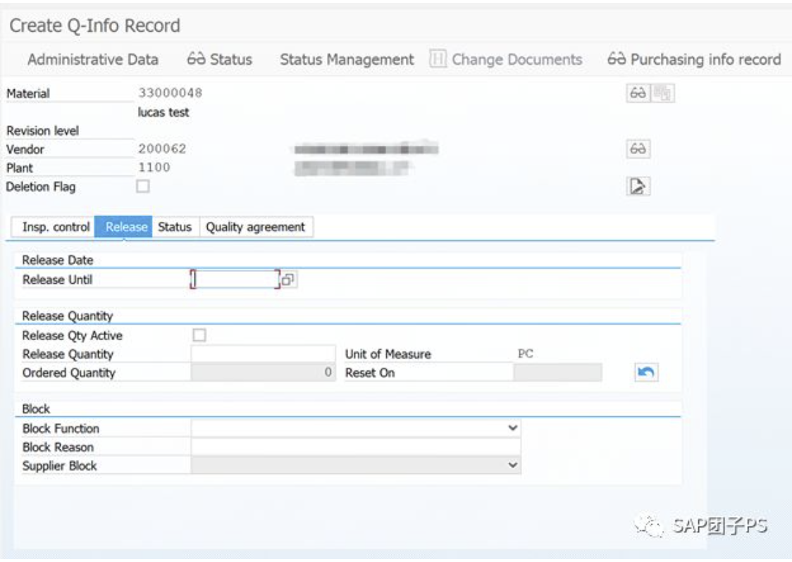跟着团子学SAP QM-供应商质量信息记录 QI01/QI02/QI03_sap质量信息记录-CSDN博客