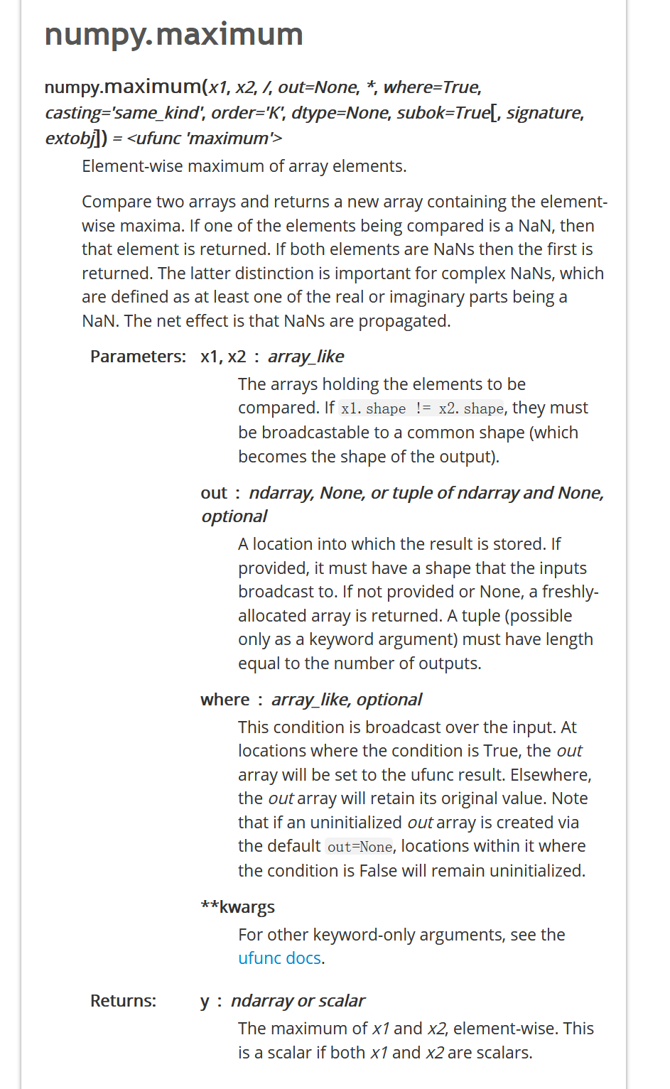 numpy.maximum()函数和numpy.minimum()函数的使用-CSDN博客