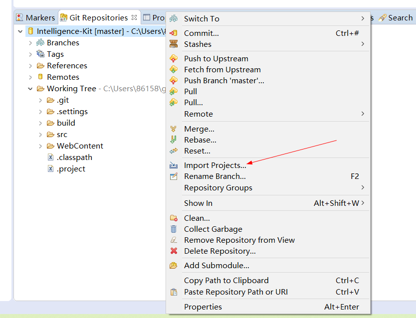 GIT项目Clone到Eclipse工作空间图文详解_eclipse 从git导入项目到工作空间-CSDN博客