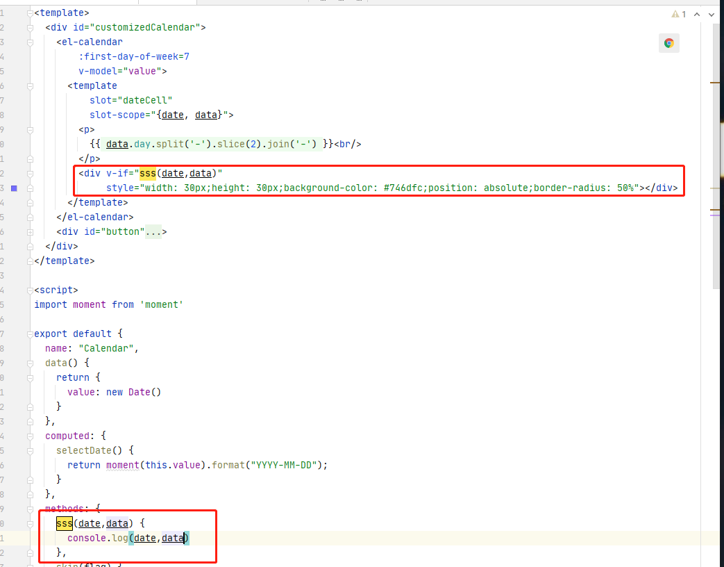 ElementUI：定制日历Calendar_element ui calendar-CSDN博客