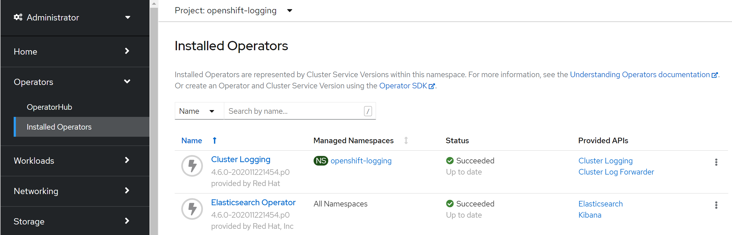 OpenShift 4 - 配置OpenShift集群日志环境EFK_openshift应用developer-CSDN博客