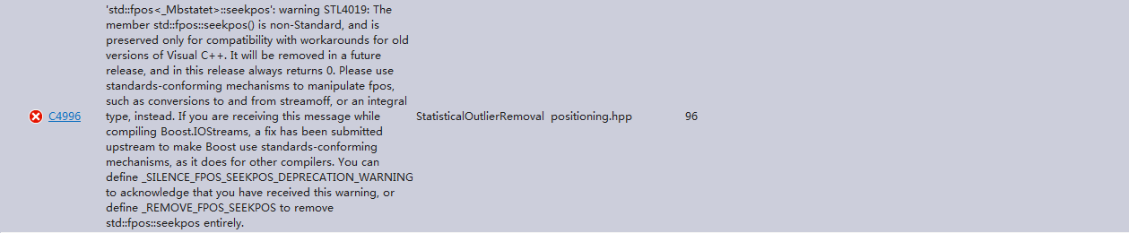 C4996报错 C4996 ‘std::fpos＜_Mbstatet＞::seekpos‘: warning STL4019_c4996 fpos-CSDN博客
