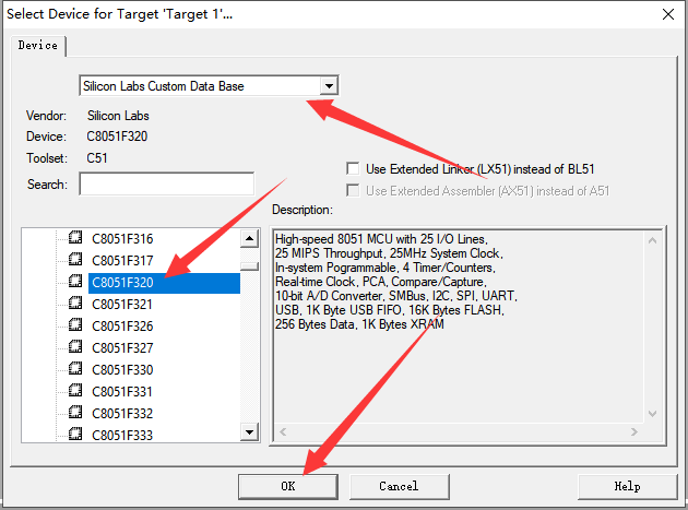 C8051F320 Silicon Labs IDE / Keil µVision / IAR for 8051 开发环境搭建_c8051f silicon labs ide-CSDN博客