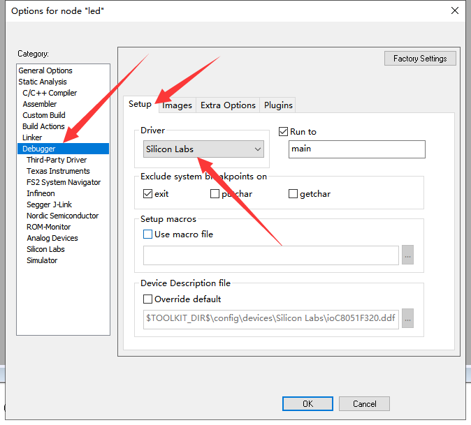 C8051F320 Silicon Labs IDE / Keil µVision / IAR for 8051 开发环境搭建_c8051f ...