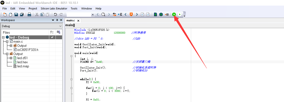 C8051F320 Silicon Labs IDE / Keil µVision / IAR for 8051 开发环境搭建_c8051f ...