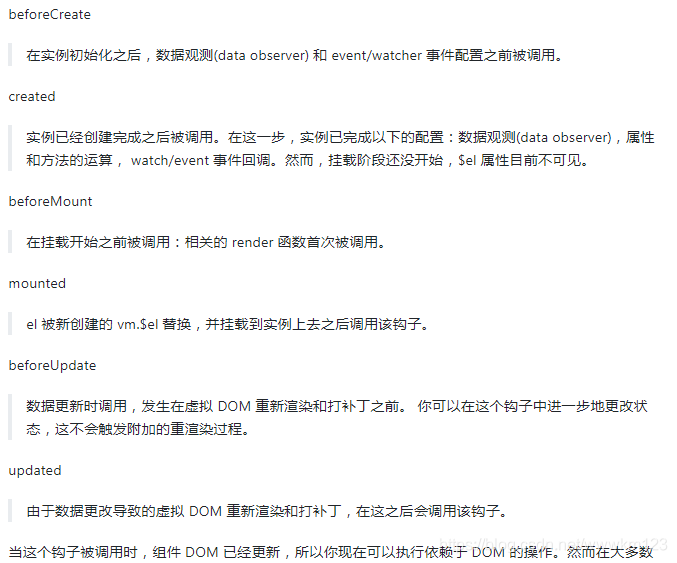 Vue 生命周期,created和mounted的区别vue中created和mouted生命周期的区别 Csdn博客
