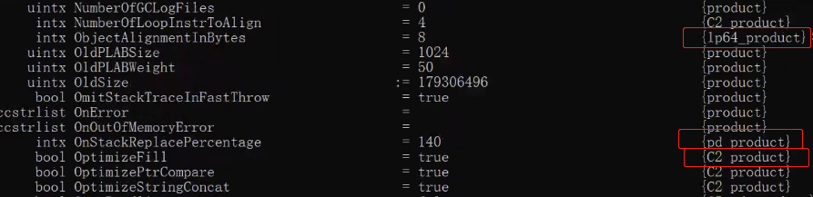 打印JVM所有参数列表的方法 -XX:PrintFlagsFinal、–XX:PrintCommandLineFlags_-xx:+printflagsfinal-CSDN博客