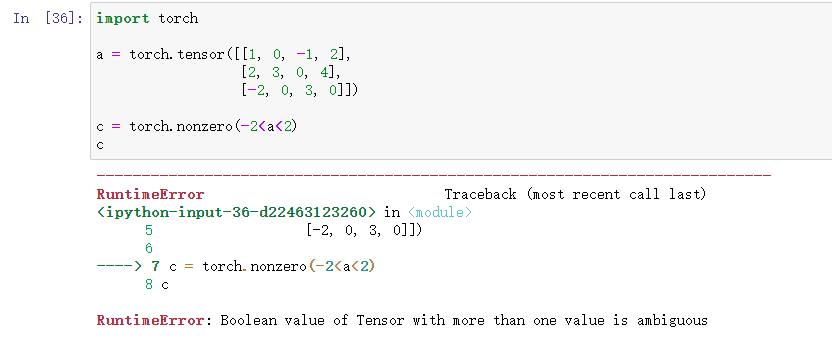 pytorch每日一学38(torch.nonzero())取出指定tensor指定条件下的元素的索引（位置）_torch 找到tensor为某一维特定元素的位置-CSDN博客