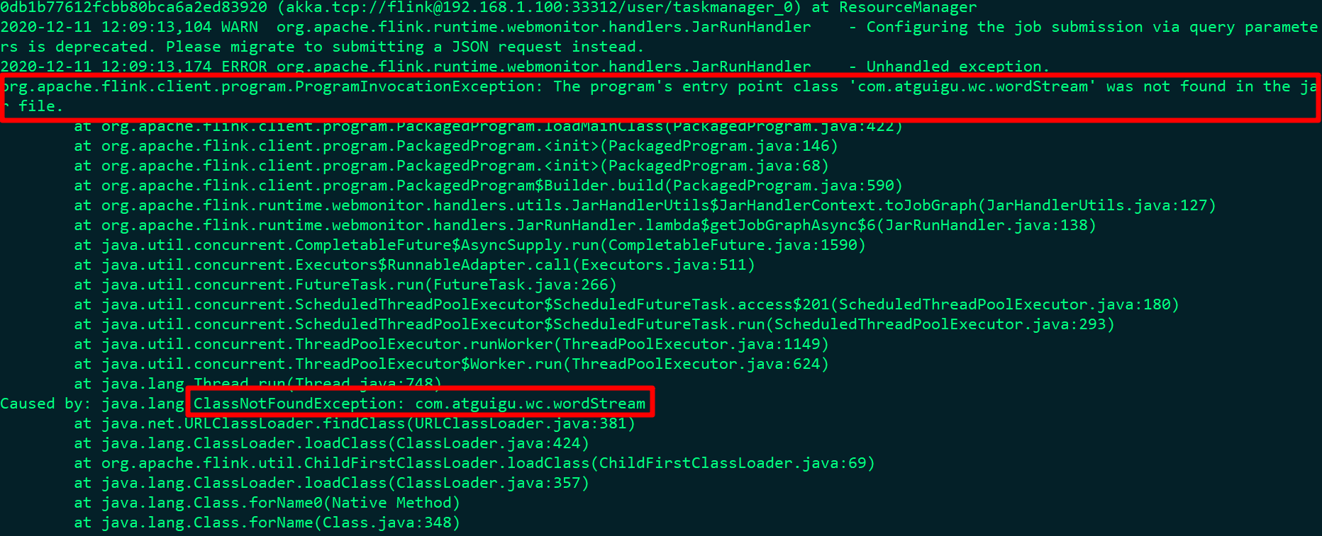 Bug Flink 提交job失败failed To Submit Jobgraph Csdn博客 