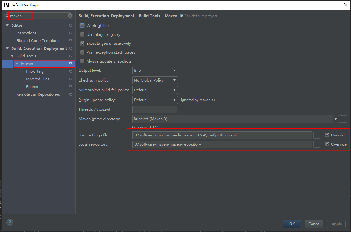 IDEA-配置maven(含所有项目生效)_idea maven设置对所有项目生效-CSDN博客