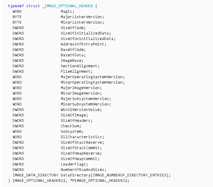 PE32+与PE32的PE头的区别-CSDN博客