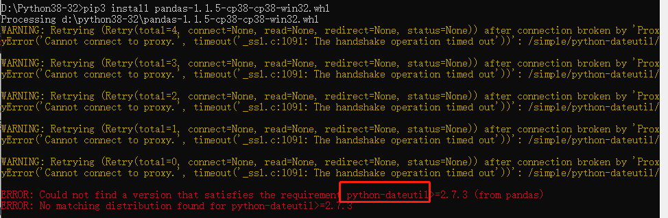 pandas安装出现问题，切，搞定！_为什么pip安装不上pandas-CSDN博客