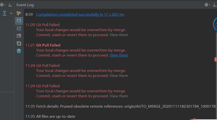 在idea中git pull失败的解决办法_idea git pull failed-CSDN博客