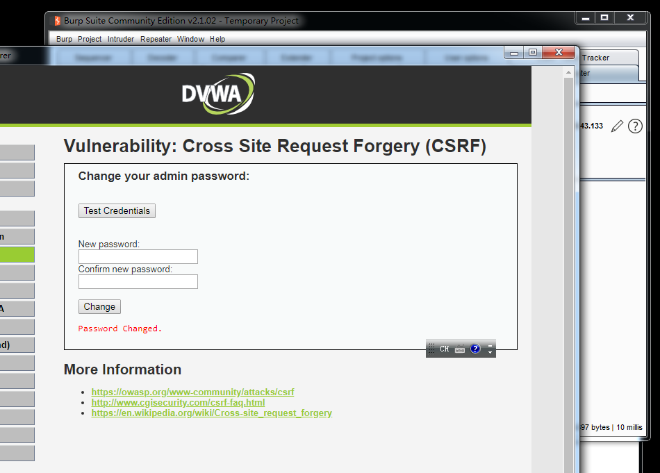 DVWA-CSRF跨站请求伪造全等级绕过方法_csrf token is incorrect-CSDN博客