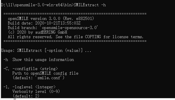 OPENSMILE win10 简单安装_opensmile免安装版本-CSDN博客