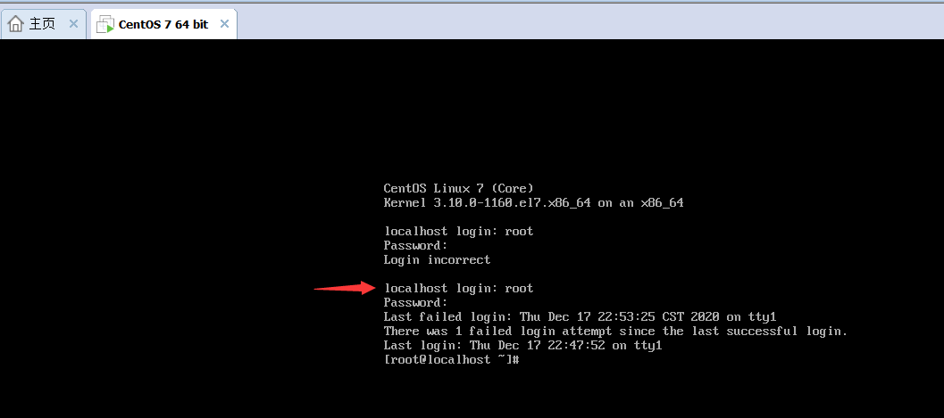 2020.12学习记录：CentOS登录root时遇到 “login incorrect” 问题的解决方案_root login incorrect-CSDN博客