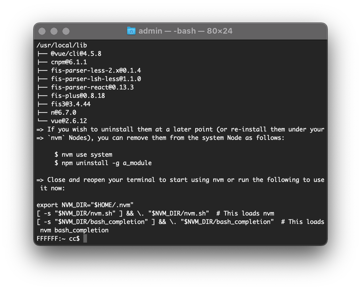 2020/12/17 mac安装nvm 及报错（curl: (7) Failed to connect to raw.githubusercontent.com port 443 ...