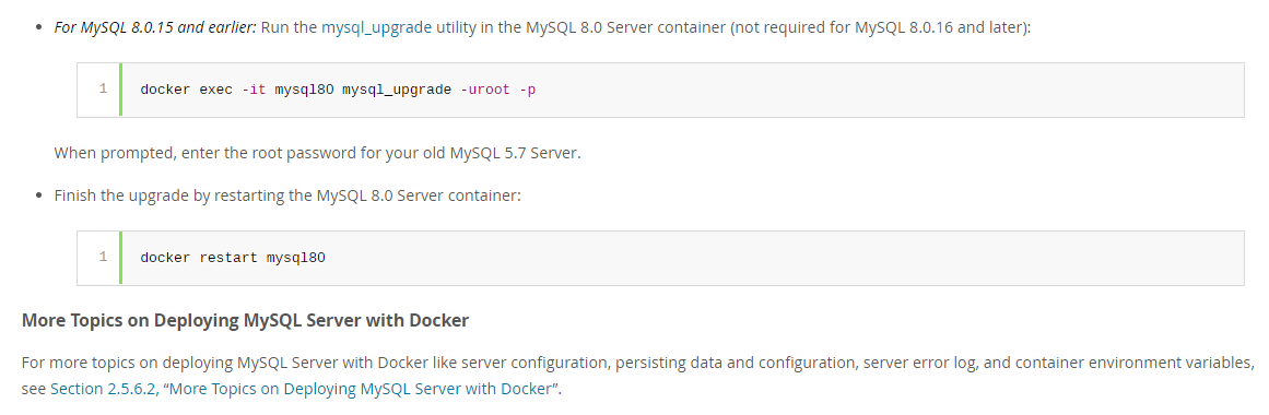 Docker版mysql升级docker Mysql 升级 Csdn博客 