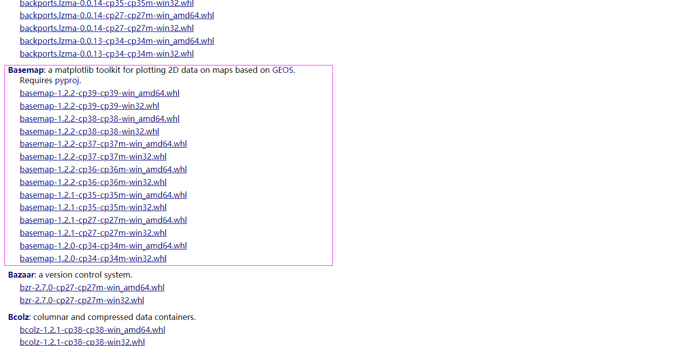 解决Python之Basemap模块安装失败_basemap安装失败-CSDN博客