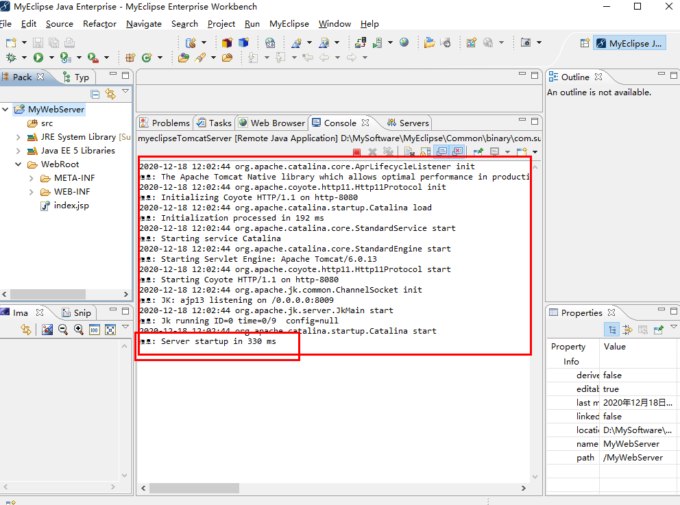 Myeclipse WebServer 之 简单局域网服务器使用（简单实现局域网IP:Port端口访问局域网数据）_mywebserver使用教程-CSDN博客
