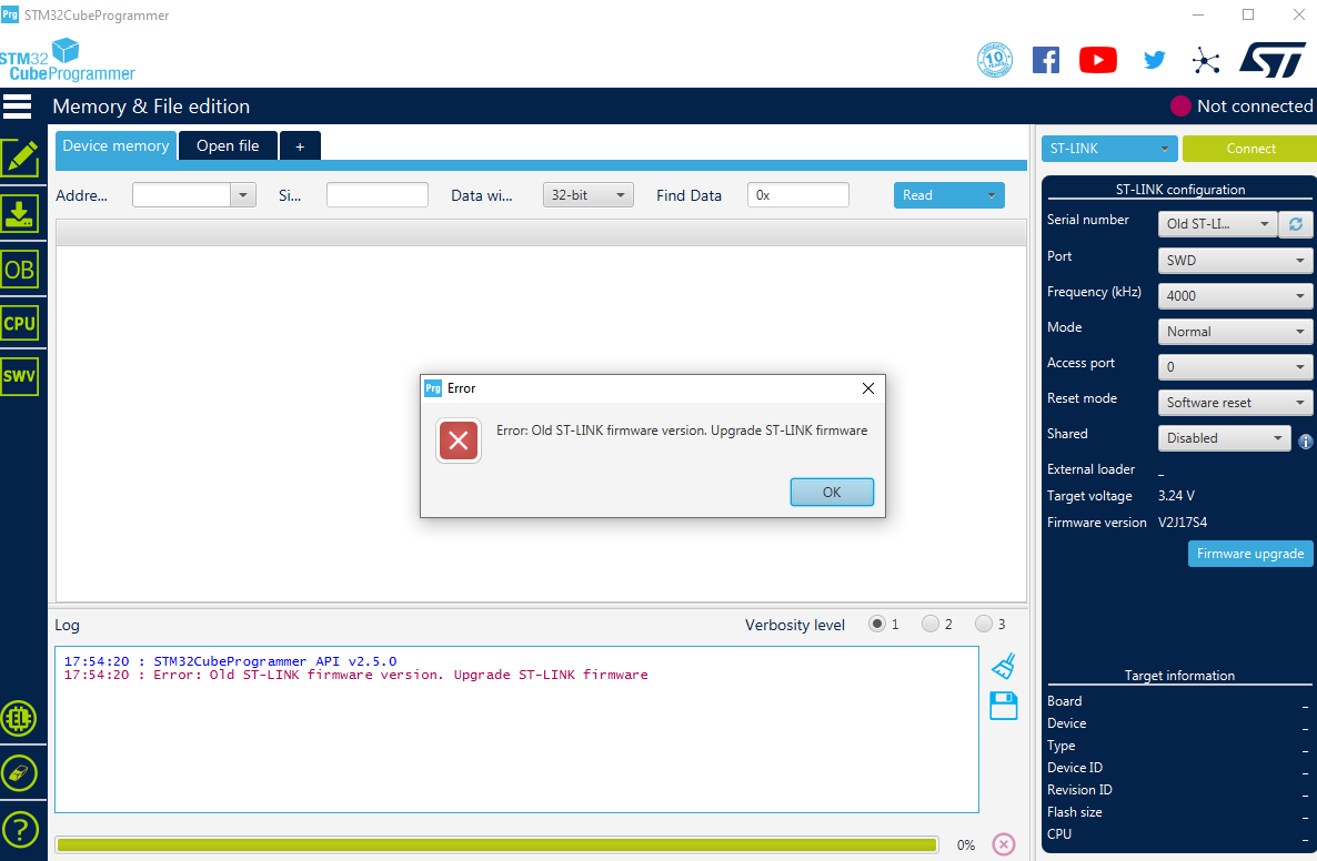 STM32工具使用---STM32CubeProgrammer更新固件_stm32升级注册邮箱-CSDN博客