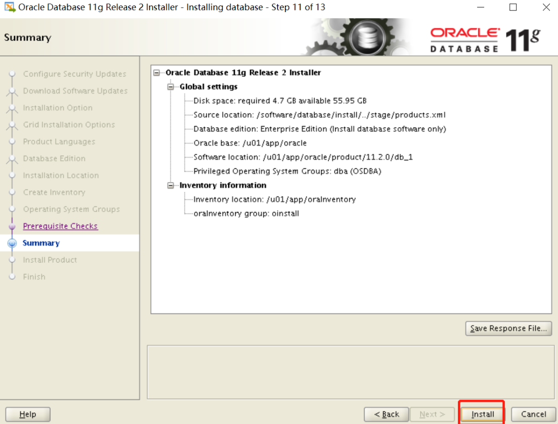 Linux下oracle 11g服务端安装_oracle 11g官网下载流程linux-CSDN博客