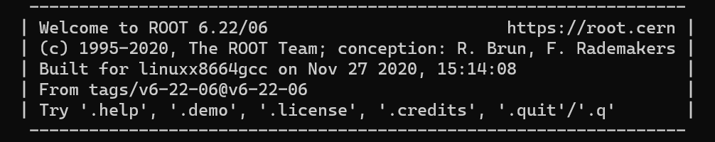 WSL中CERN ROOT开发环境的配置_wsl配置cern root,依赖包-CSDN博客
