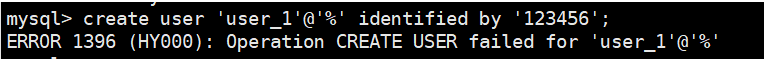 MySQL创建用户时提示“Operation CREATE USER failed for XXX”的解决办法-CSDN博客