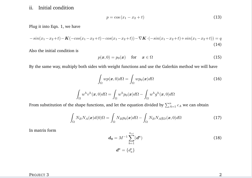 Galerkin method 热传导公式推导过程-CSDN博客