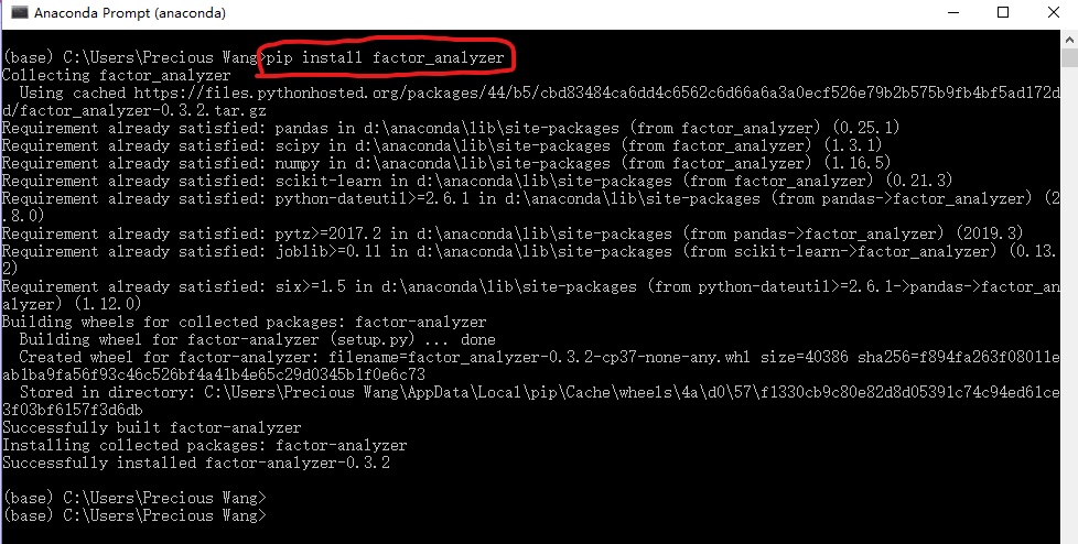 python 实现因子分析之 spyder（anaconda）导入factor_analyzer包_python因子分析包-CSDN博客