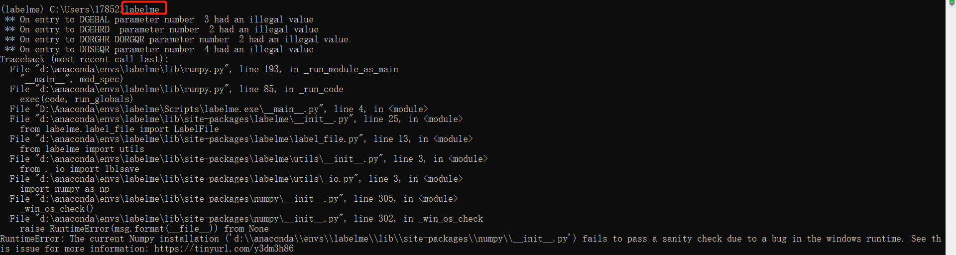 python3.x安装labelme成功，但是启动出错_安装了labelme但pycharm无法调用-CSDN博客