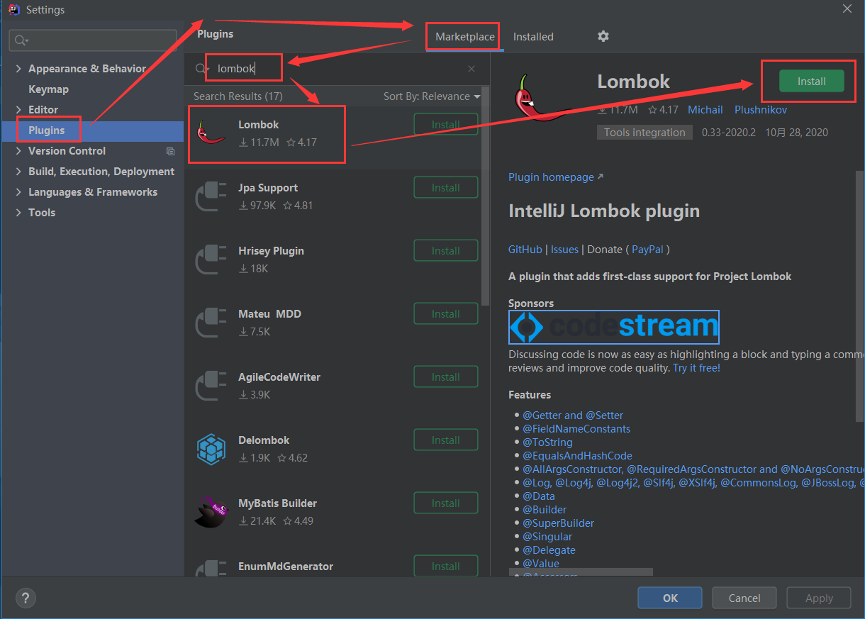 13-IDEA安装Lombok插件（2020.2.3版本）_lombok-203版本-CSDN博客