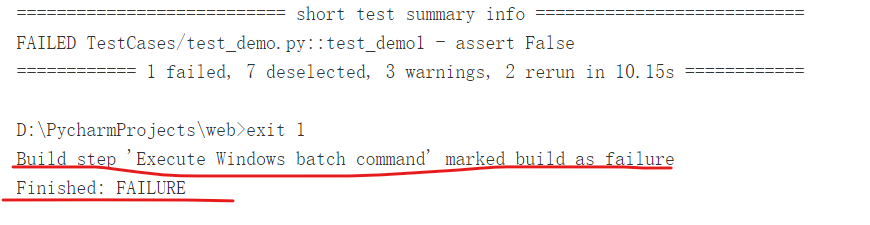 Build step ‘Execute Windows batch command‘ marked build as failure_build step 'execute windows ...