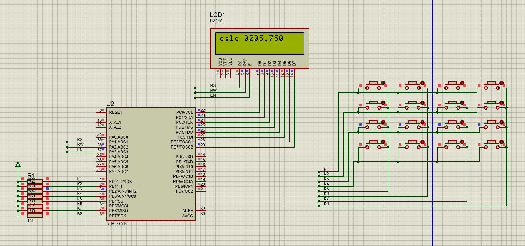 Atmega16 AVR 单片机 proteus 仿真 计算器_基于atmega16计算器功能-CSDN博客