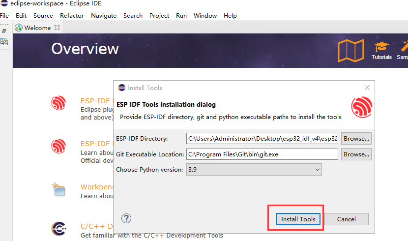 ESP32教程之二：eclipse插件开发环境搭建_esp32 ide 没有再到java-CSDN博客