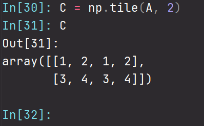 Numpy 中复制矩阵并使其扩充的方法：numpy.tile()_numpy复制矩阵-CSDN博客