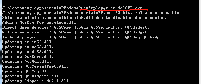 Qt 5.3 生成可执行文件 .exe （Error while building/deploying project serialAPP (kit: Desktop Qt 5.3 MinGW ...