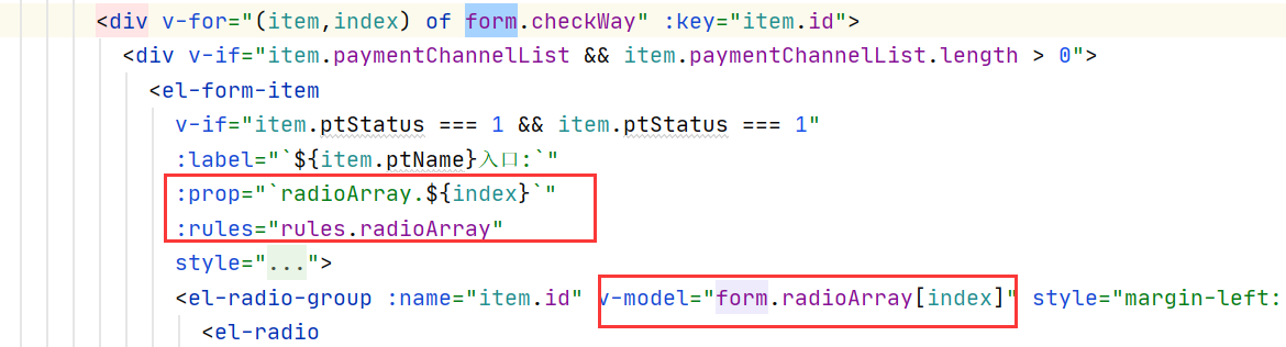 element 循环多个el-radio-group 如何取值赋值，element循环多组el-radio-group设置校验_for 循环 ...
