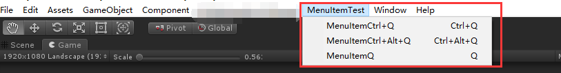 UnityEditor MenuItem菜单项-快捷键的实现_unity editor menuitem快捷键-CSDN博客