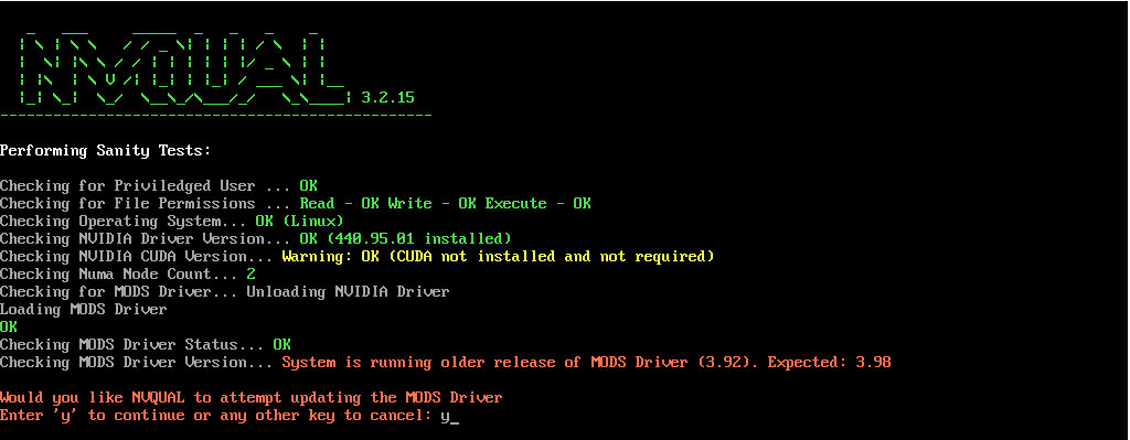 RedHat 7.9 NVQual mod [1] errorL: ACPI method _DSM failed_nvqual运行失败-CSDN博客