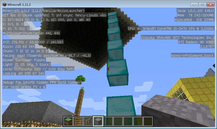 《我的世界》Python编程入门（7） 使用Python中的for循环语句放置多个方块_用for循环实现z字型方块-CSDN博客