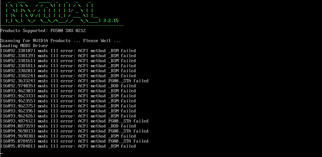 RedHat 7.9 NVQual mod [1] errorL: ACPI method _DSM failed_nvqual运行失败-CSDN博客