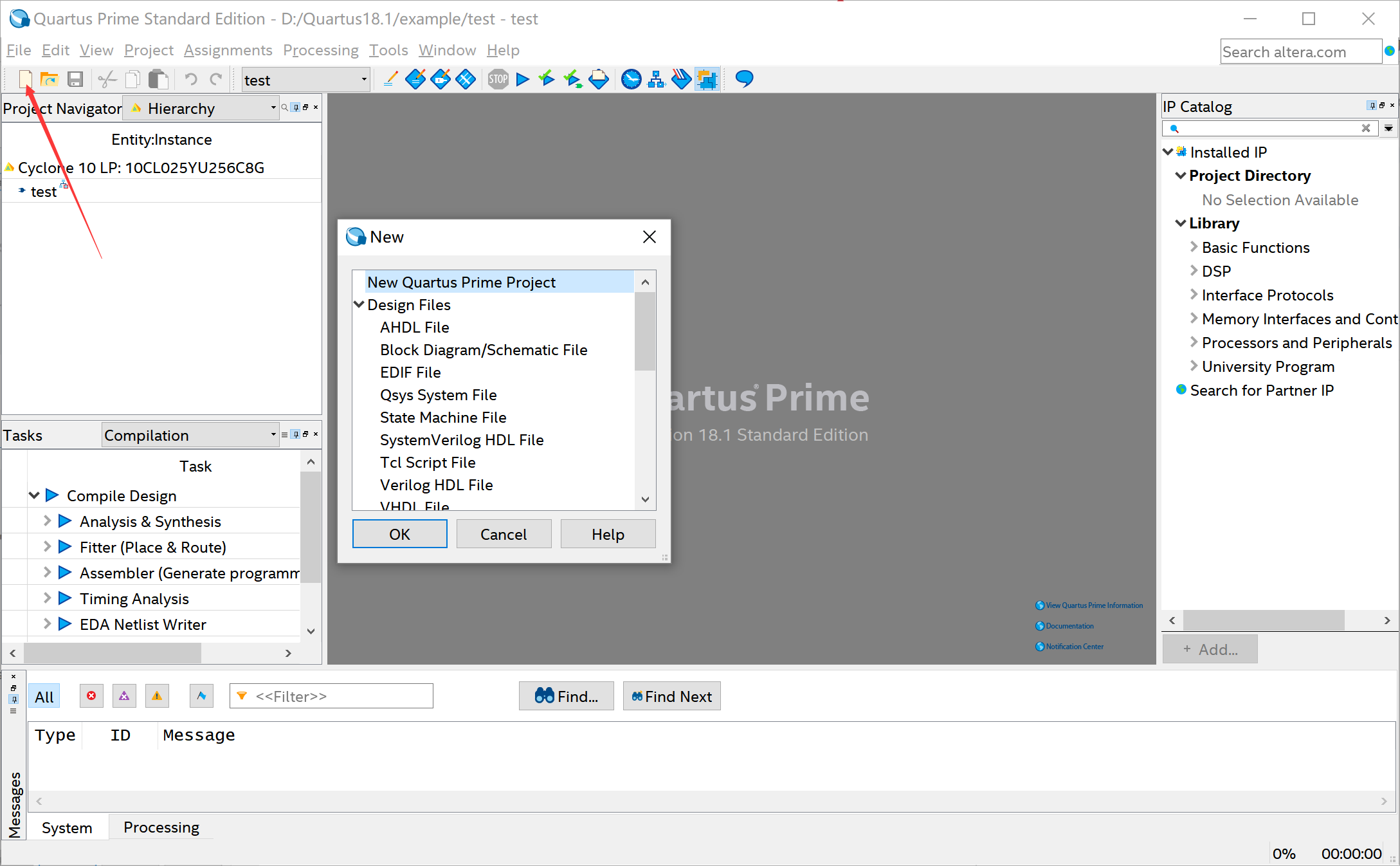 使用Quartus新建一个工程，电路原理图，超详细_quartus原理图-CSDN博客