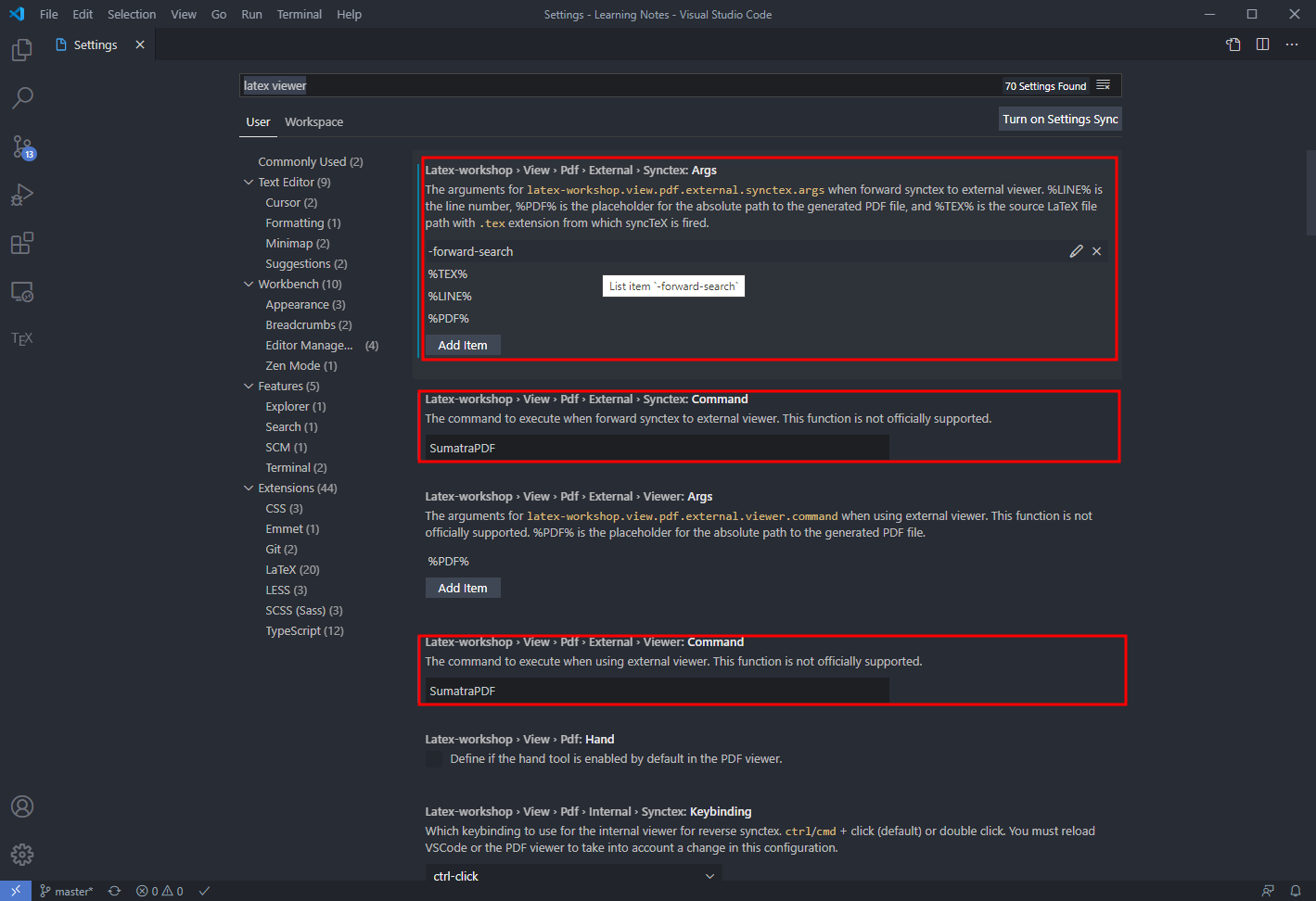 VS Code + LaTex + SumatraPDF_ffiirree的博客-CSDN博客_latex+summtra