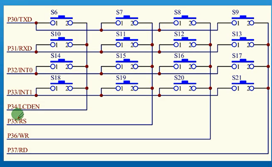 STC89C52单片机 矩阵键盘_矩阵键盘按键0-9v-CSDN博客