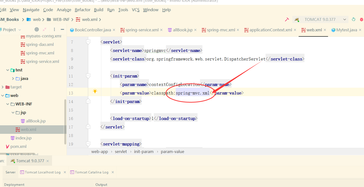 SSM整合web.xml配置错：Unsatisfied dependency expressed through field ‘xxx‘_unsatisfied dependency ...