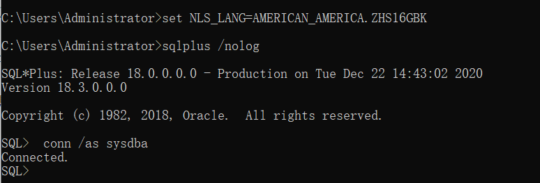 sqlplus/nolog登录-乱码解决_sqplus as nolog-CSDN博客