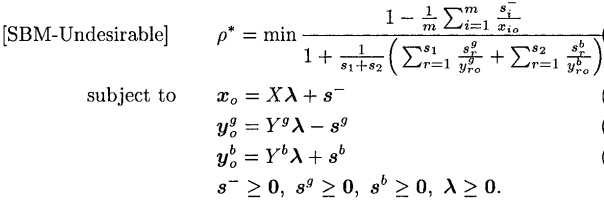 python处理期望产出与非期望产出（SBM model)-CSDN博客