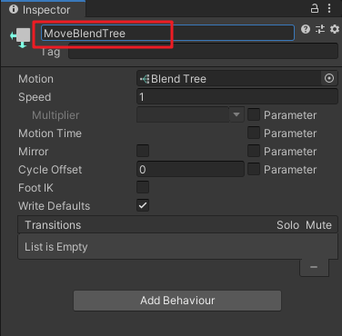 《学Unity的猫》——第十六集：Unity动画使用混合树BlendTree实现动画过渡控制_怎么在blendtree里插入过渡动画-CSDN博客
